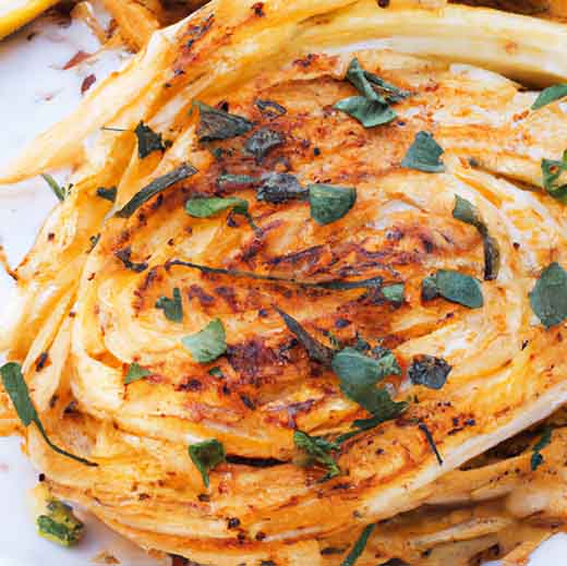 Air Fryer Cabbage Steaks Easy Recipe Airfryandeat