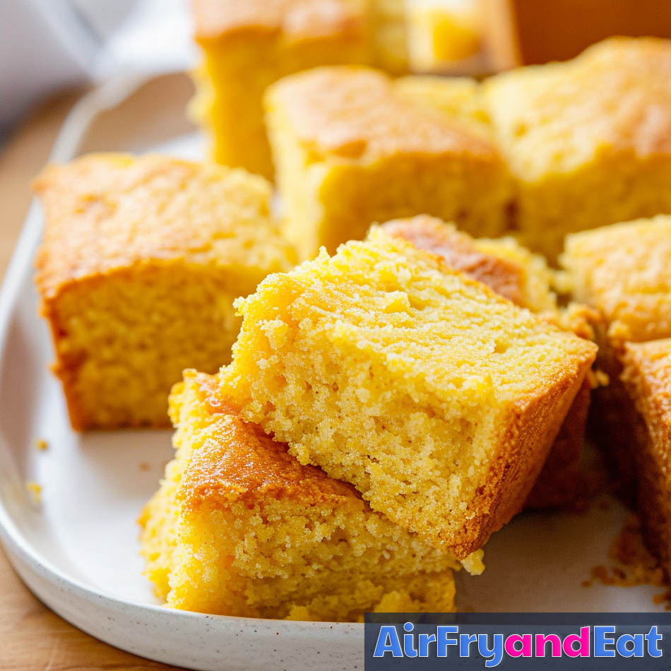 Air Fryer Cornbread (4 Easy Steps) | AirFryAndEat