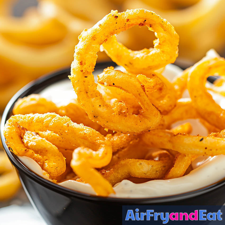 Air Fryer Curly Fries (Frozen) - Super Crispy & Easy | AirFryAndEat